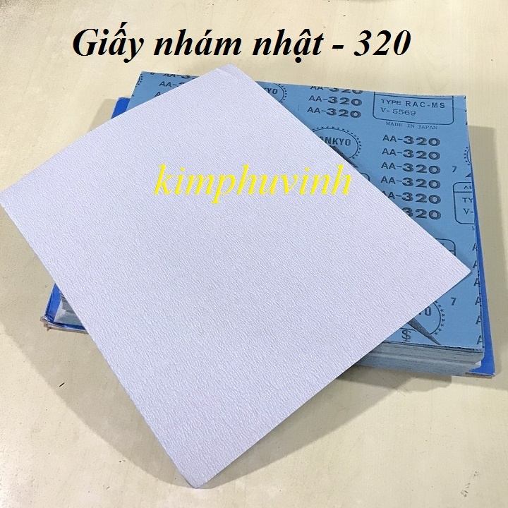 SỐ 320 - GIẤY NHÁM NHẬT XANH (TRẮNG) - GIẤY NHÁM NHẬT CHÀ GỖ AA320 ...