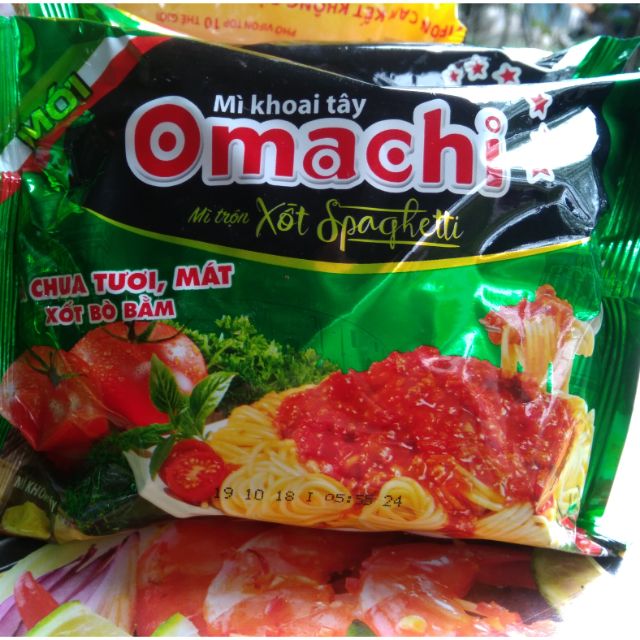 Mì khoai tây trộn xốt spaghetti Omachi 91g | Shopee Việt Nam