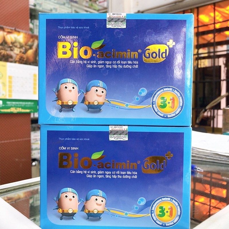 Cốm vi sinh Bio Acimin Gold, giúp bé ăn ngon, tiêu hóa khỏe (Hộp 30 gói ...