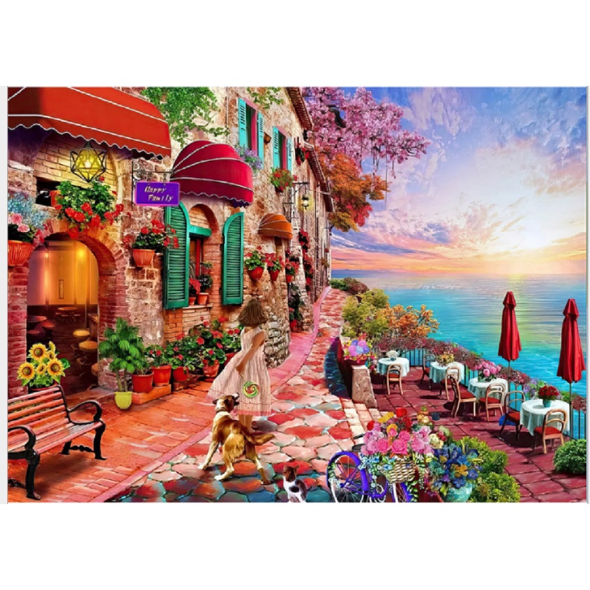 Tranh ghép hình 1000 mảnh cao cấp KT 70x50cm, Jigsaw puzzle 1000 pcs ...