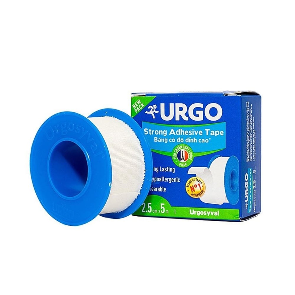 [Hỏa Tốc Q10] Băng keo lụa Urgo có độ dính cao Urgo Syval (2.5cm x 5m ...
