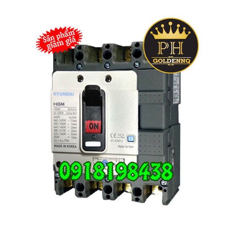 MCCB HYUNDAI HGM800S-F 4P 65kA 700A-800A | Shopee Việt Nam
