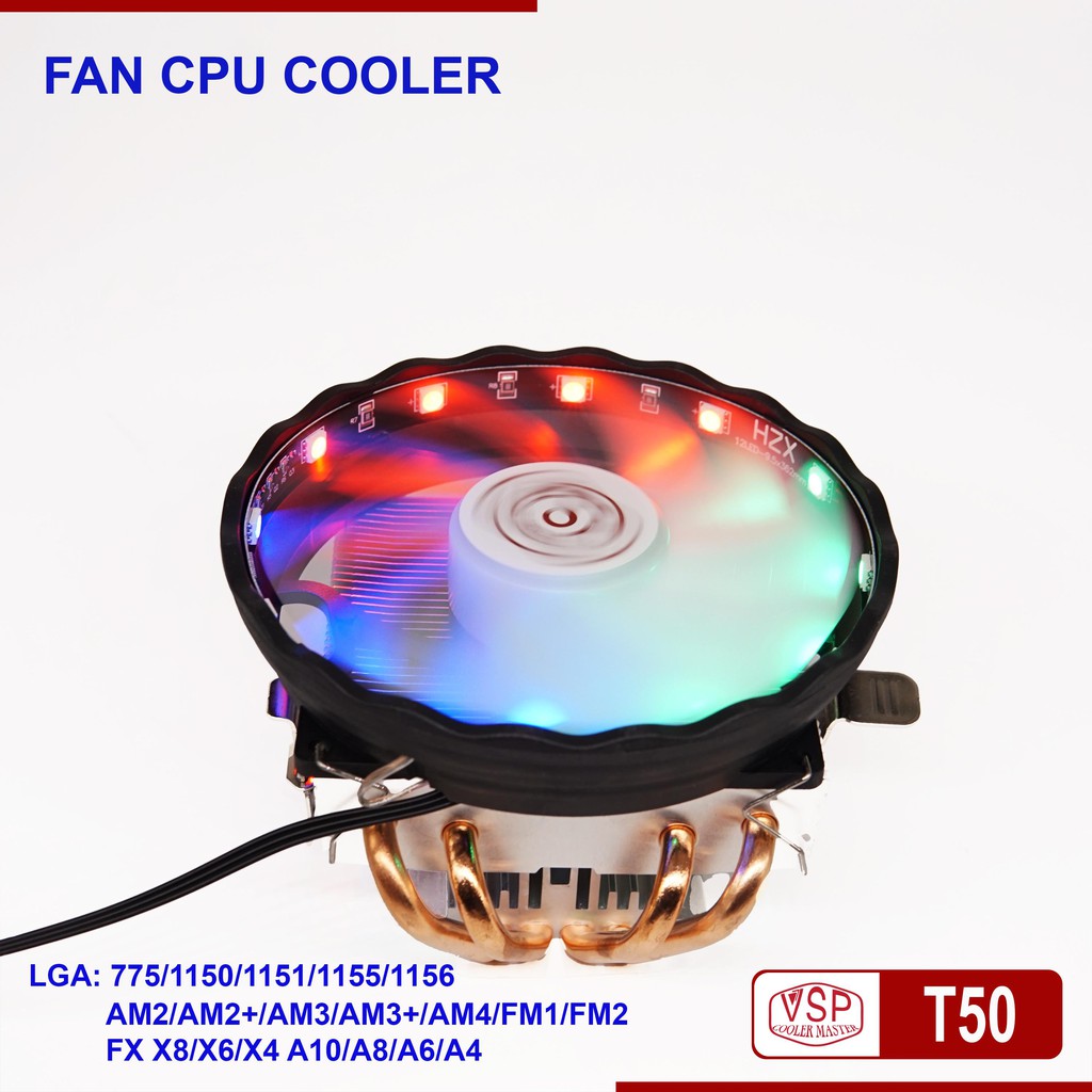 Fan CPU VSP Cooler Master T50 LED | Shopee Việt Nam