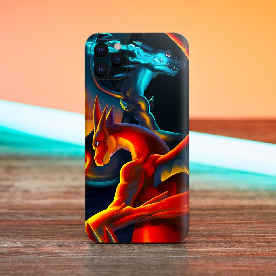 Miếng Dán Skin Điện Thoại In Hình Mega Charizard - Pokemon Cho Các Dòng ...