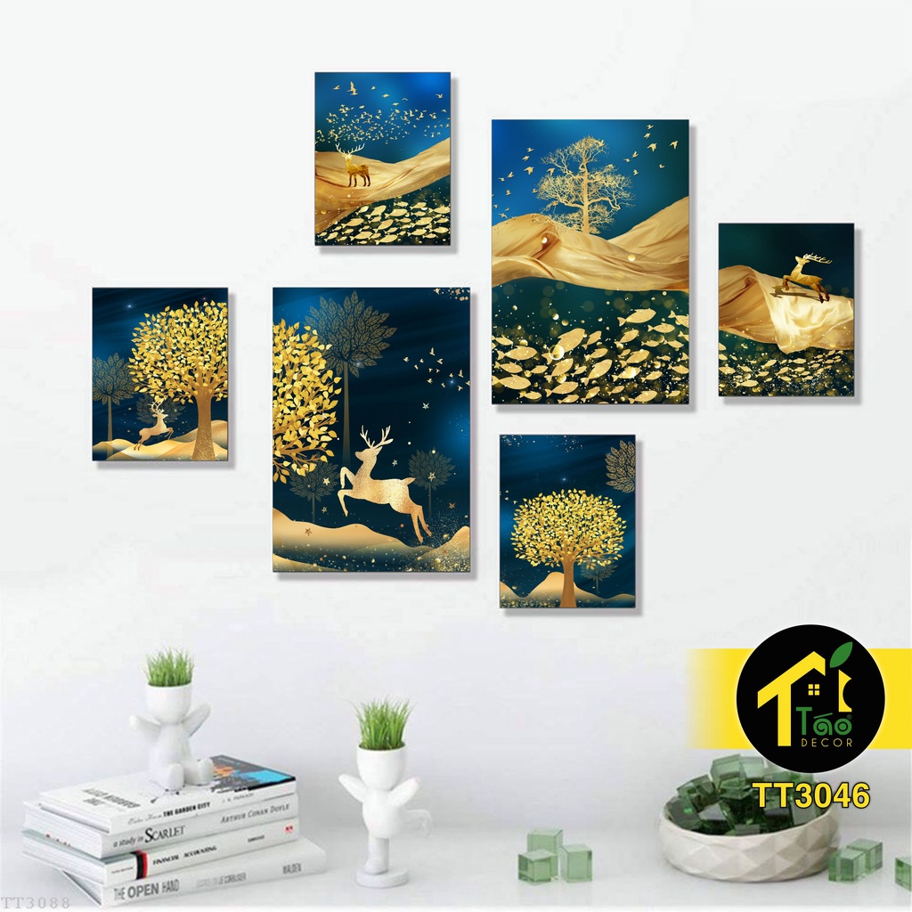 50 Set tranh treo tường cute, tranh dán tường hiện đại trang trí phòng ...
