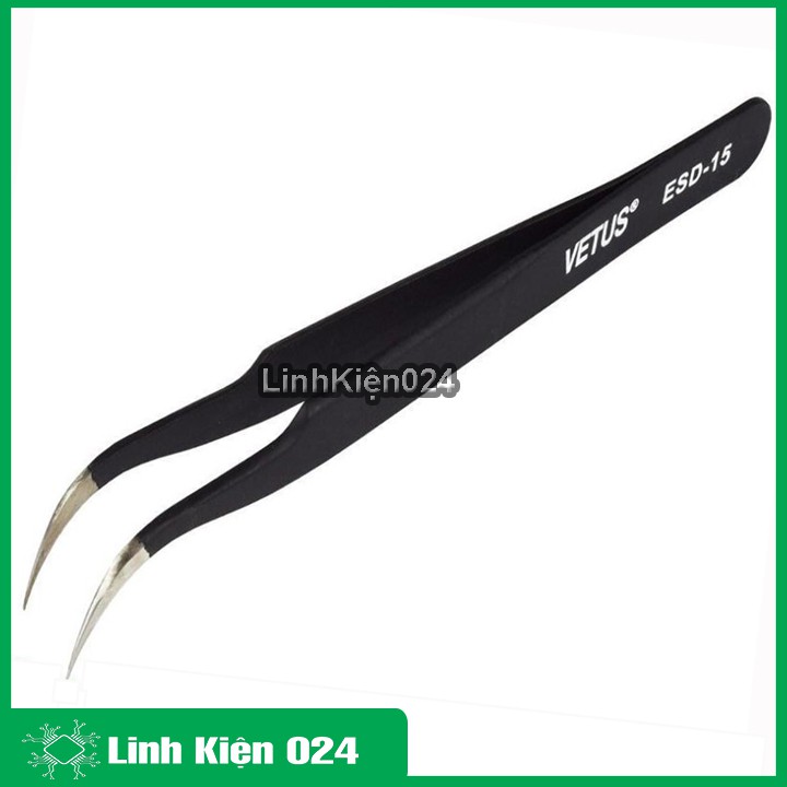 Nhíp kẹp linh kiện điện tử Vetus ESD-15 Chân Cong Cao Cấp | Shopee Việt Nam