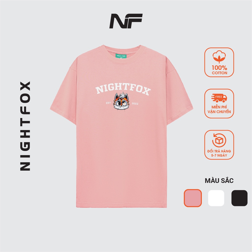 Áo phông, áo thun tay lỡ nam nữ unisex form rộng, localbrand Nightfox ...