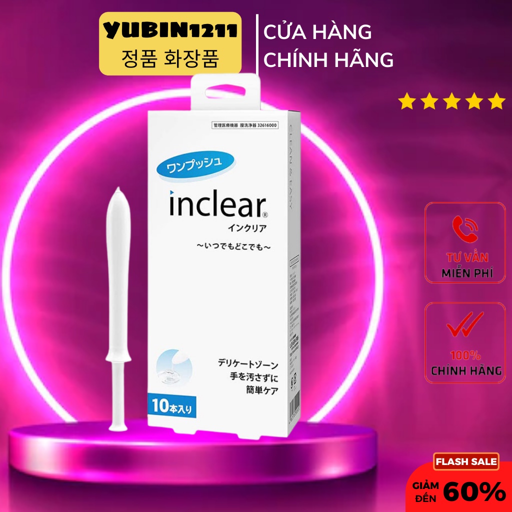 [Mã COSBAUH3 giảm 8% đơn 300K] Dung dịch vệ sinh phụ nữ Inclear Nhật Bản Hộp 10 Cây | Shopee ...