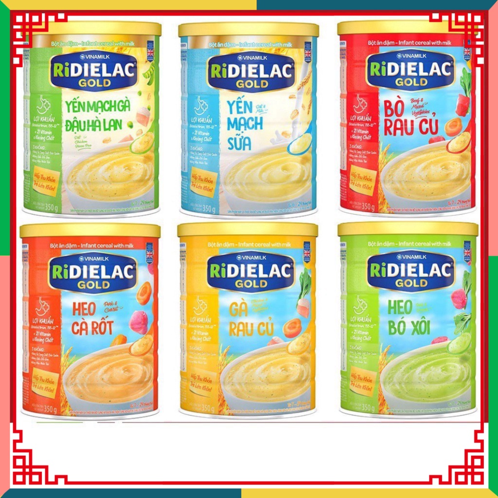 Bột Ăn Dặm Ridielac Gold Vinamilk Đủ Vị Lon 350g ( Đại lý Ngọc Toản ...