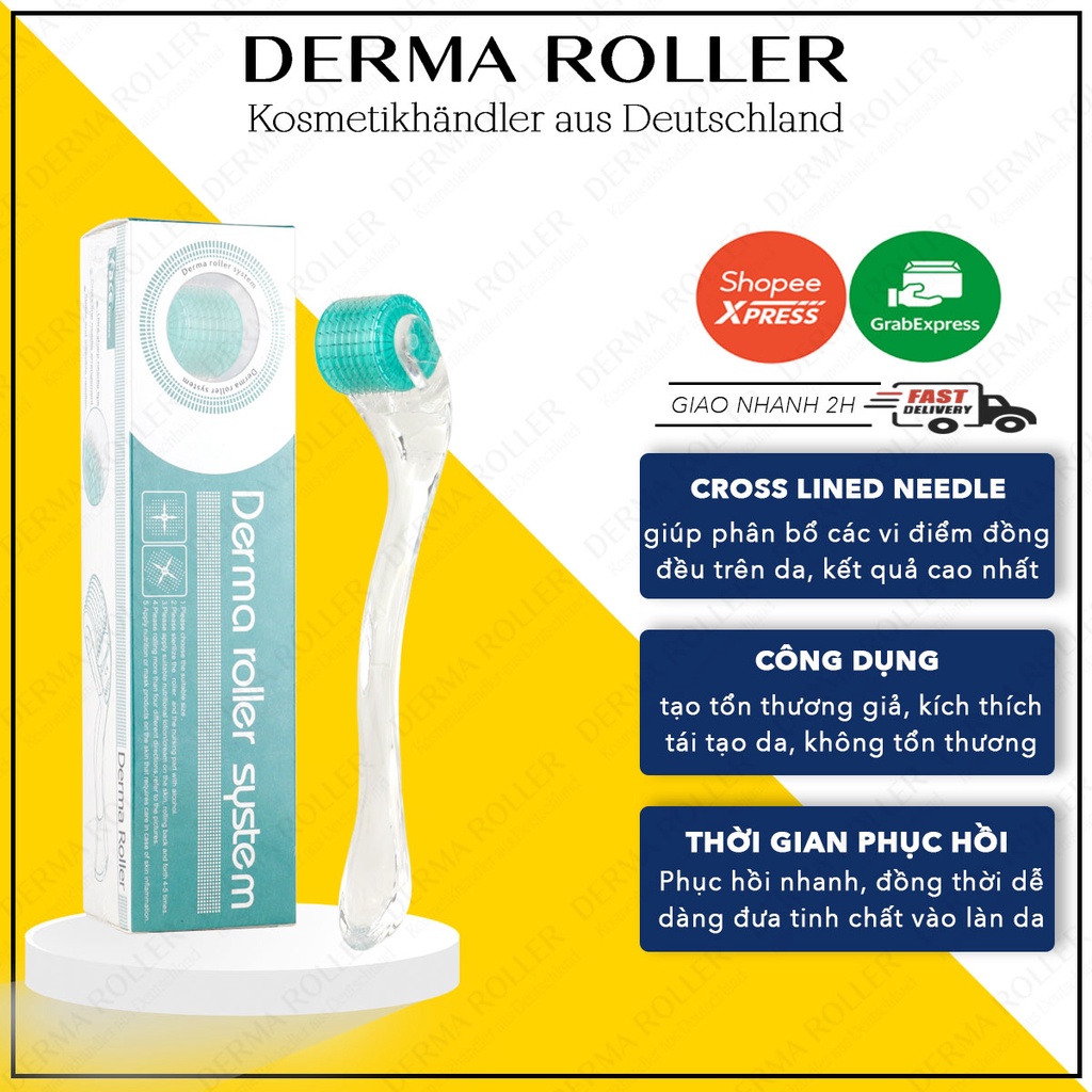 Kim Lăn Trị Sẹo Trẻ Hóa DRS 192 Dermaroller System | Shopee Việt Nam