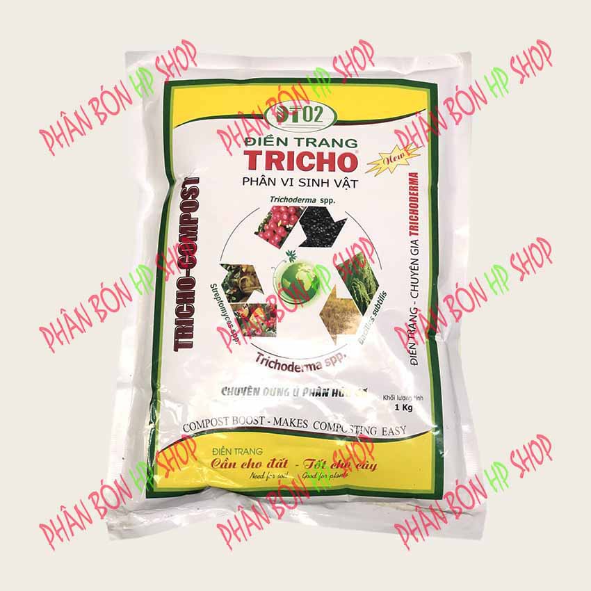 Điền Trang TRICHO PHÂN VI SINH VẬT - Chuyên dùng ủ phân hữu cơ (Gói 1KG ...