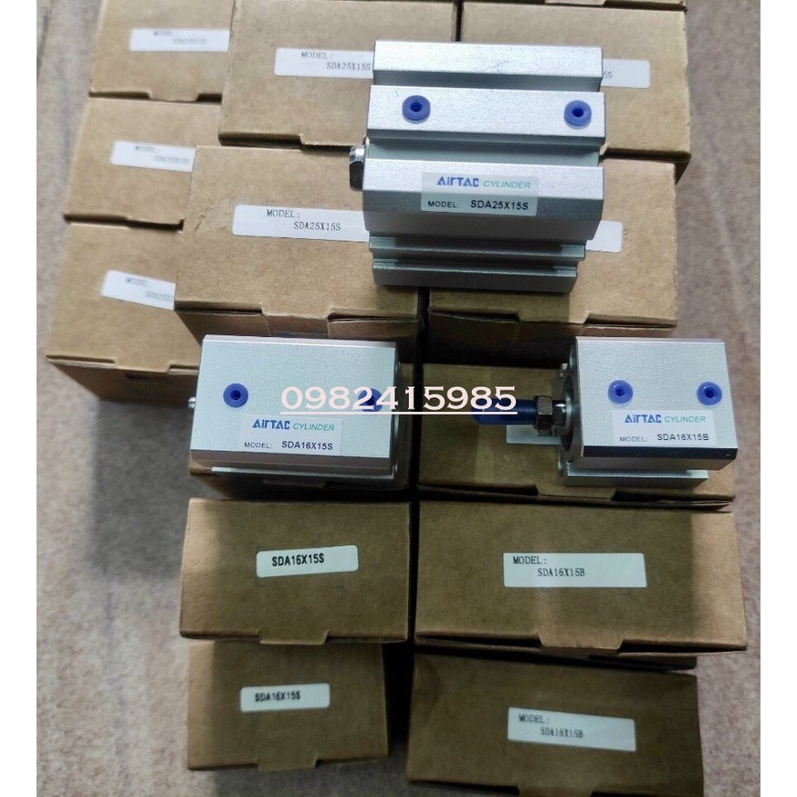 Xylanh Compact SDA50-/10/15/20/30/35/40/50-75/100 (S) | Shopee Việt Nam