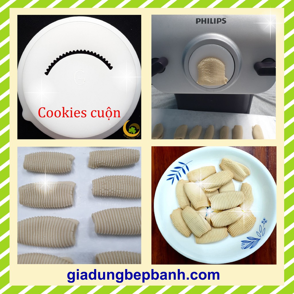 Khuôn cookies cuộn dùng cho máy làm mì Philips | Shopee Việt Nam