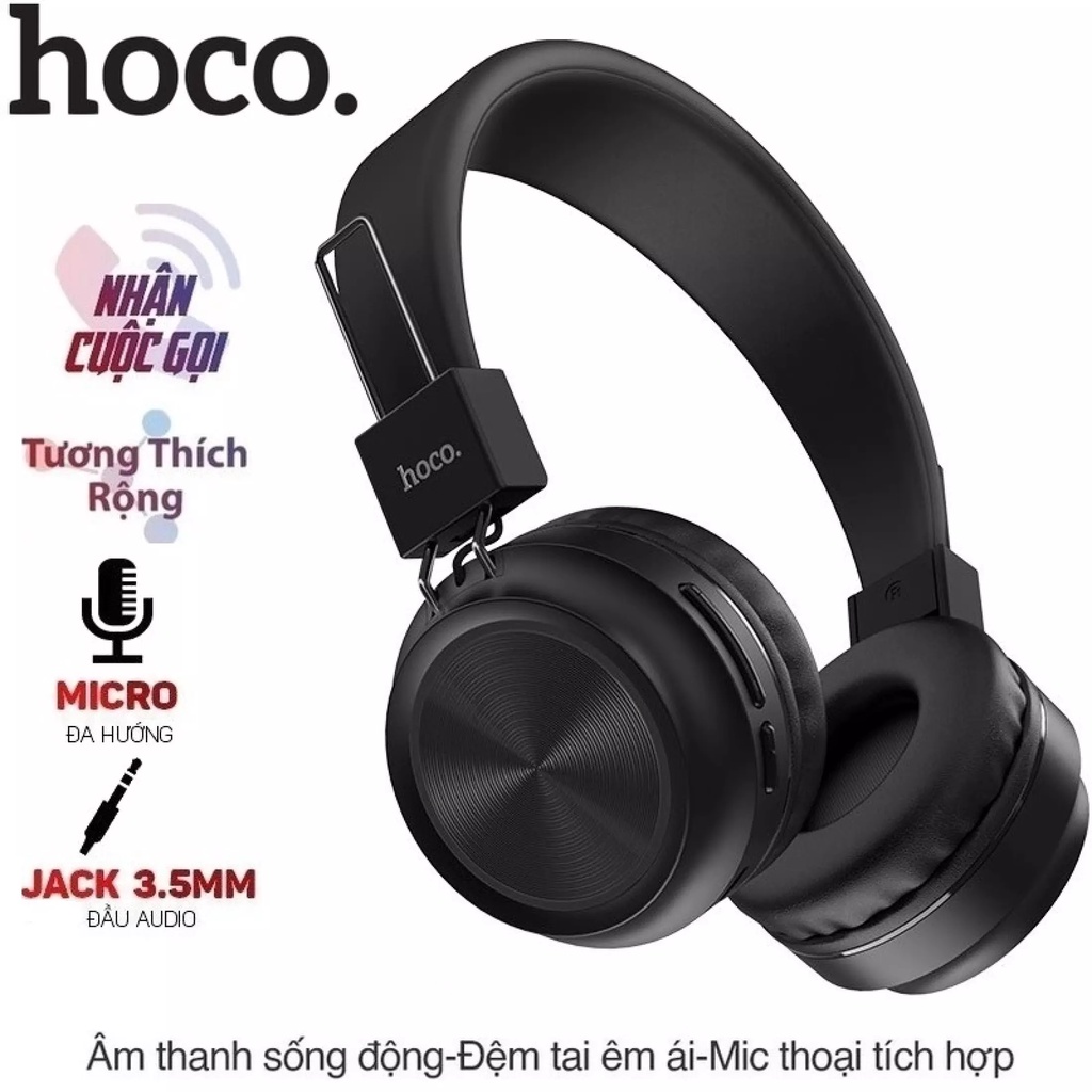 Tai nghe bluetooth chụp tai Hoco W25 chính hãng pin 300mAh | Shopee Việt Nam