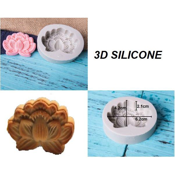 KHUÔN SILLICON 2D HOA SEN - OVAL (2506.548) | Shopee Việt Nam