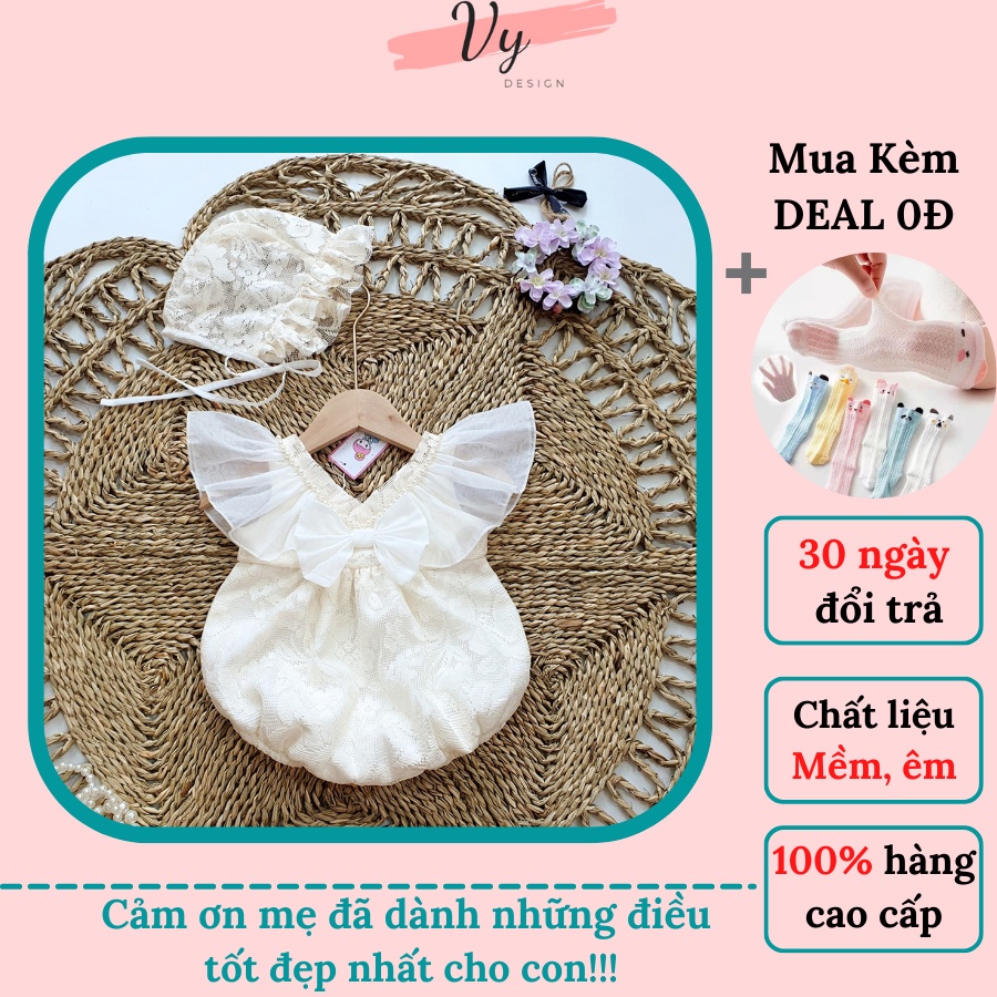 [TRI ÂN] Váy Bé Gái VY DESIGN. Body Váy Đầy Tháng Sơ Sinh 0 12 Tháng ...