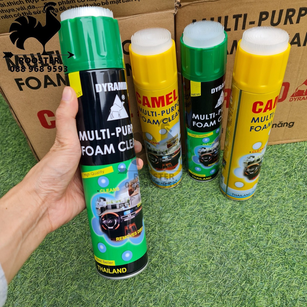 Chai xịt bọt vệ sinh đa năng nội thất, ghế da, trần nỉ ô tô DYRAMID ...