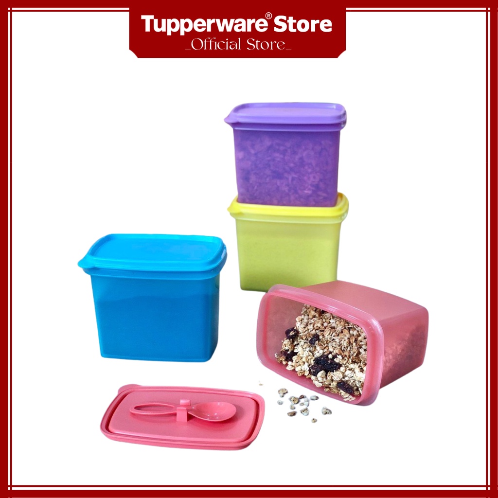 Bộ Hộp Tupperware Seasonal Shelf Saver With Spoon (4 hộp) | Shopee Việt Nam