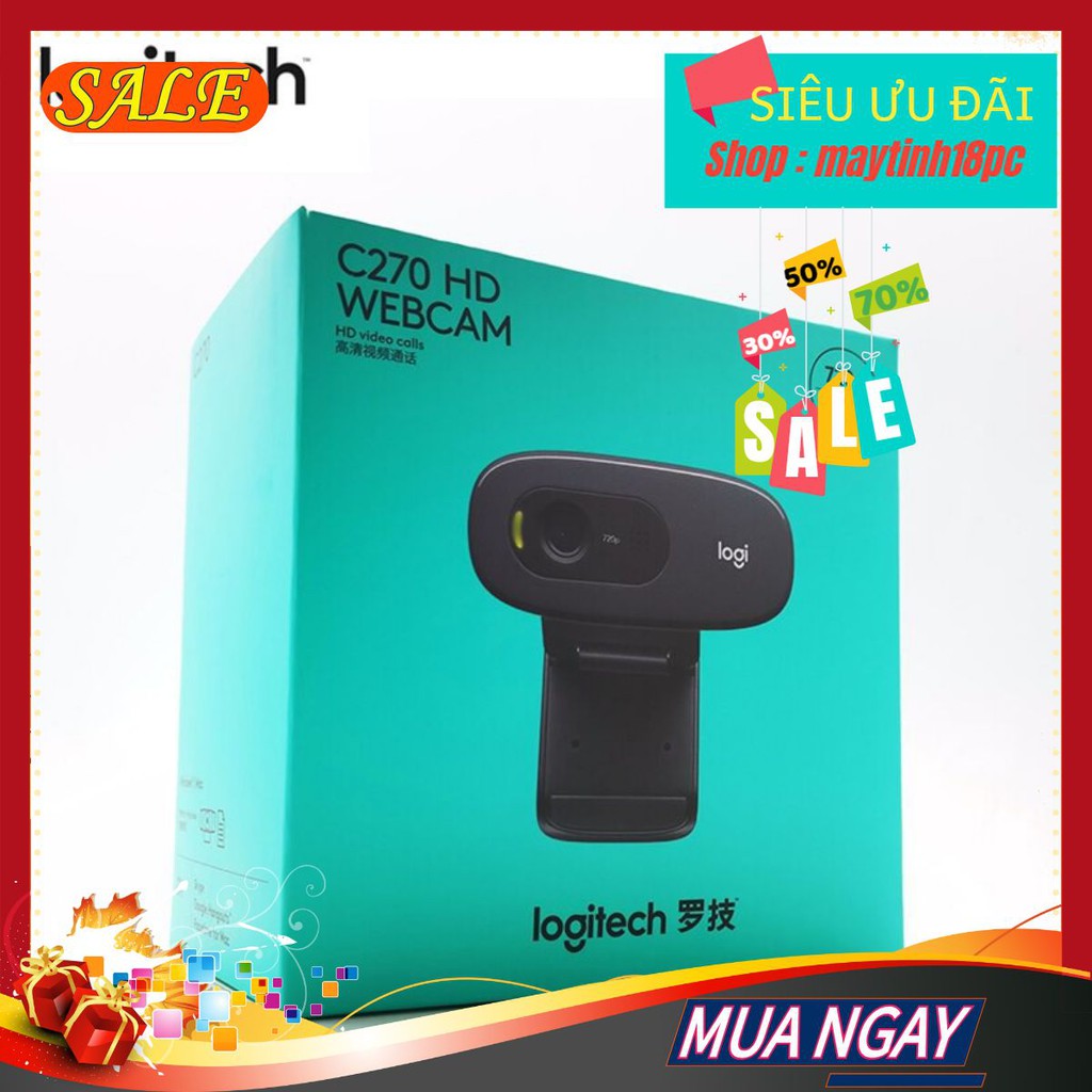 Webcam Logitech C270 hàng chính hãng | Shopee Việt Nam