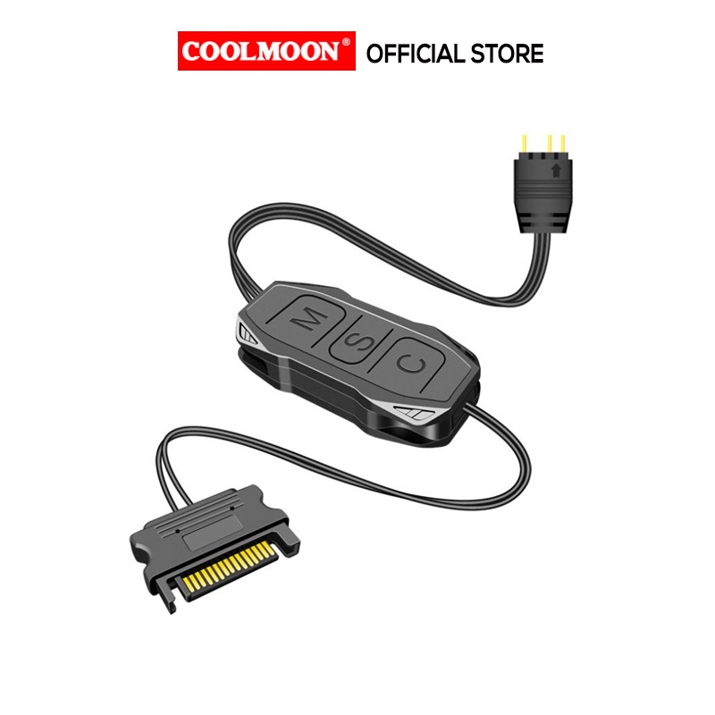 Bộ Hub Coolmoon AR1 Điều Khiển Led ARGB 3 Pin 5v - Nút Bấm Cố Định ...