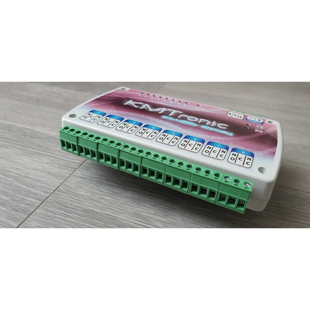 Bộ điều khiển chuyển tiếp 8 kênh Kmtronic R4S8CRD qua RS485 hàng ...