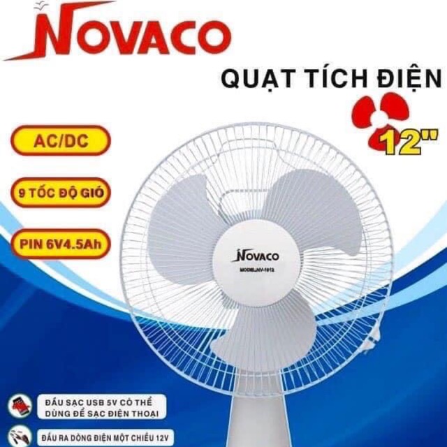 Quạt tích điện Novaco | Shopee Việt Nam