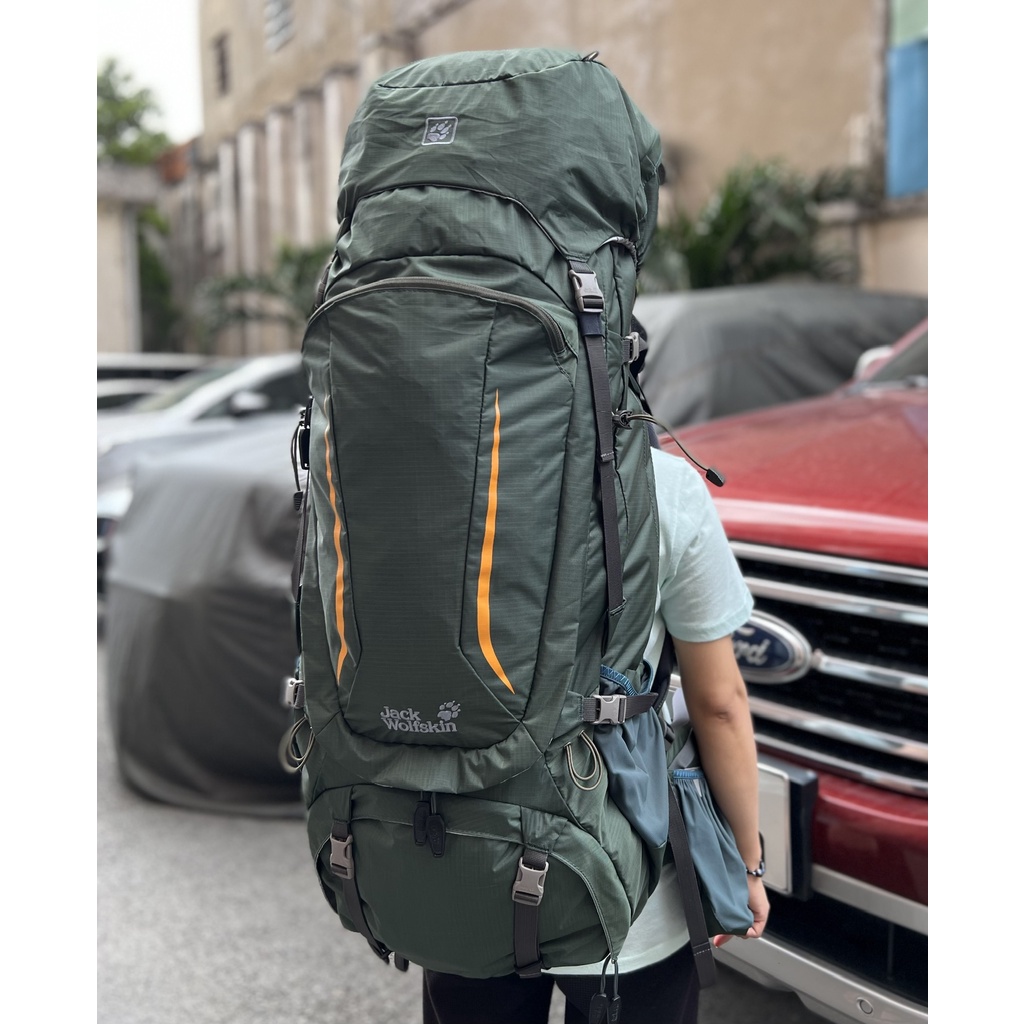 Balo du lịch balo leo núi Jack Wolfskin Denali 65 Backpack Trekking nam nữ phượt có trợ lực ...