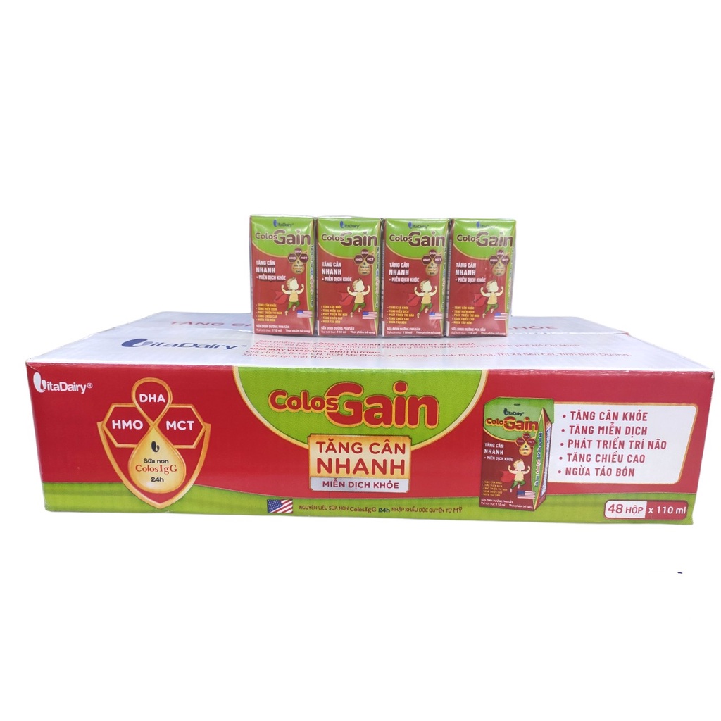 [Quét mã tích xu]Sữa bột pha sẵn Colos Gain 110ml | Shopee Việt Nam