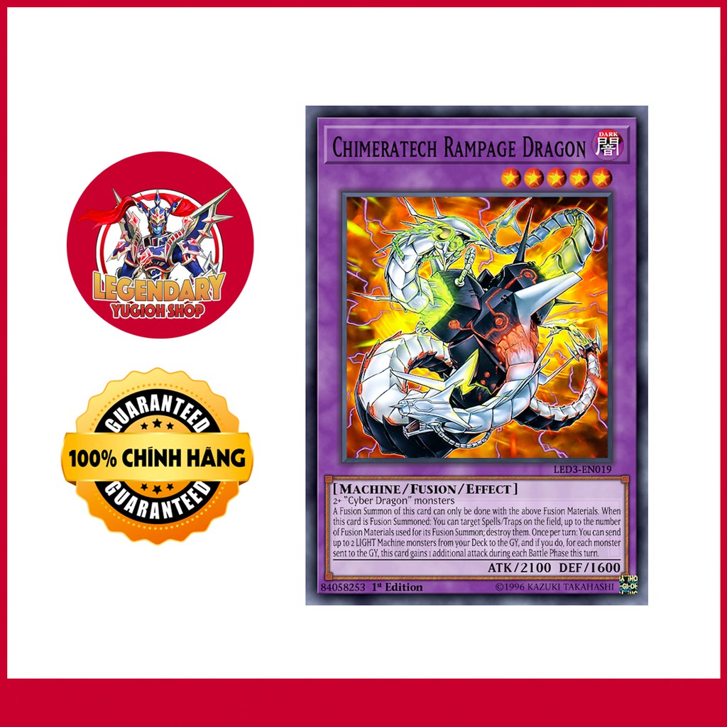 [Thẻ Bài Yugioh Chính Hãng] Chimeratech Rampage Dragon | Shopee Việt Nam