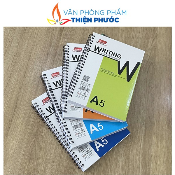 Sổ lò xo A5 A6 200 trang Grand - Sổ ghi chép cầm tay tiện dụng THIỆN PHƯỚC | Shopee Việt Nam