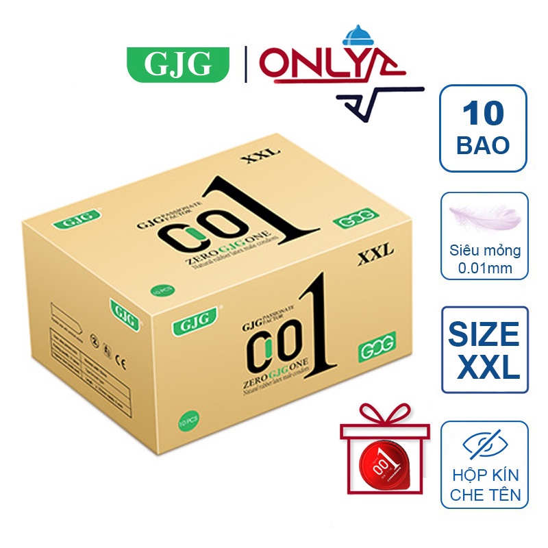 Bao Cao Su Siêu Mỏng GJG 001 Vàng Nhiều Gel Bôi Trơn Hộp 10 BCS Kéo Dài ...