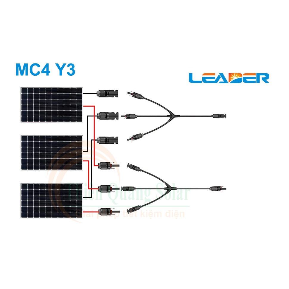 Đầu nối MC4 Y3 1000V(MC4 chia 3) hãng Leader | Shopee Việt Nam