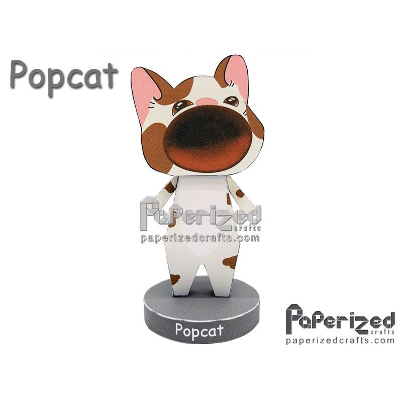 Mô hình giấy PopCat | Shopee Việt Nam