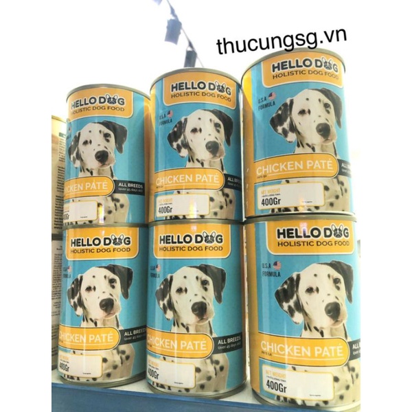 Pate chó HelloDog lon 400g vị gà | Shopee Việt Nam