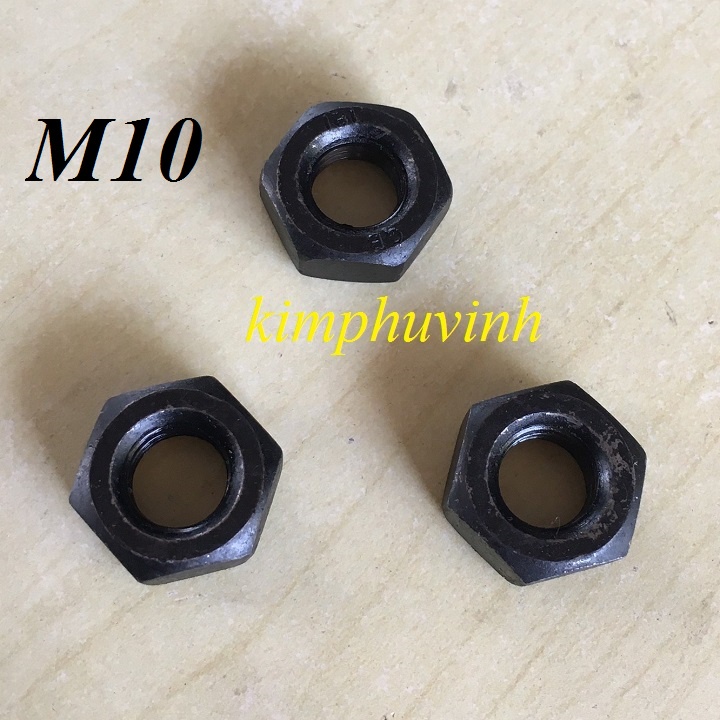 20 con -TÁN M10 THÉP ĐEN - ĐAI ỐC 10LI - ECU THÉP ( 10LY ) | Shopee ...