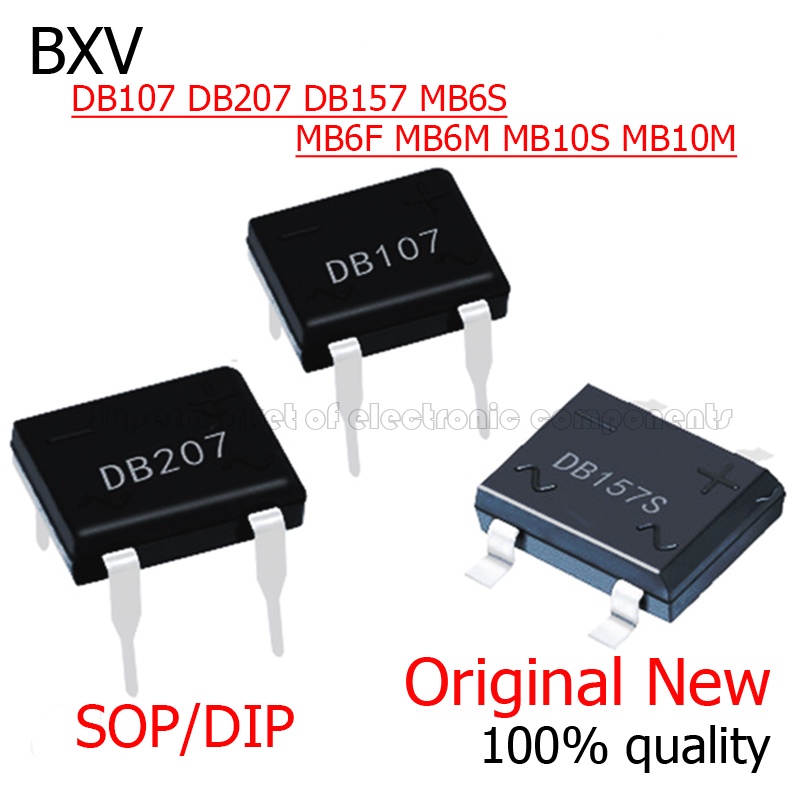 Set 20 Cầu Chỉnh Lưu MB6F MB6S MB10S MB6M DB107S DB157S DB207S DB107 ...
