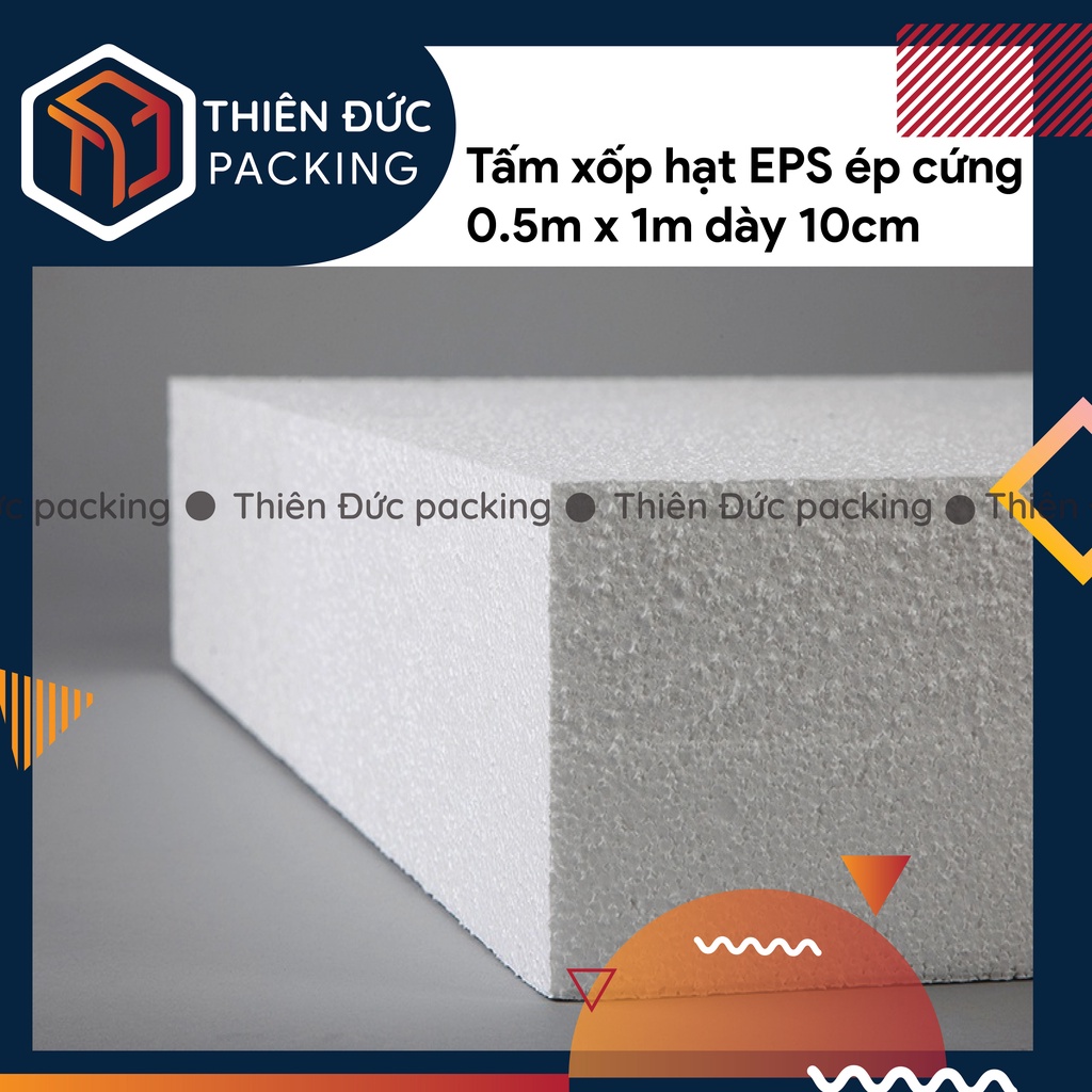 Xốp eps ép cứng dày 10cm, 20cm, 30cm 50x100cm tỷ trọng cao dùng tôn nền ...