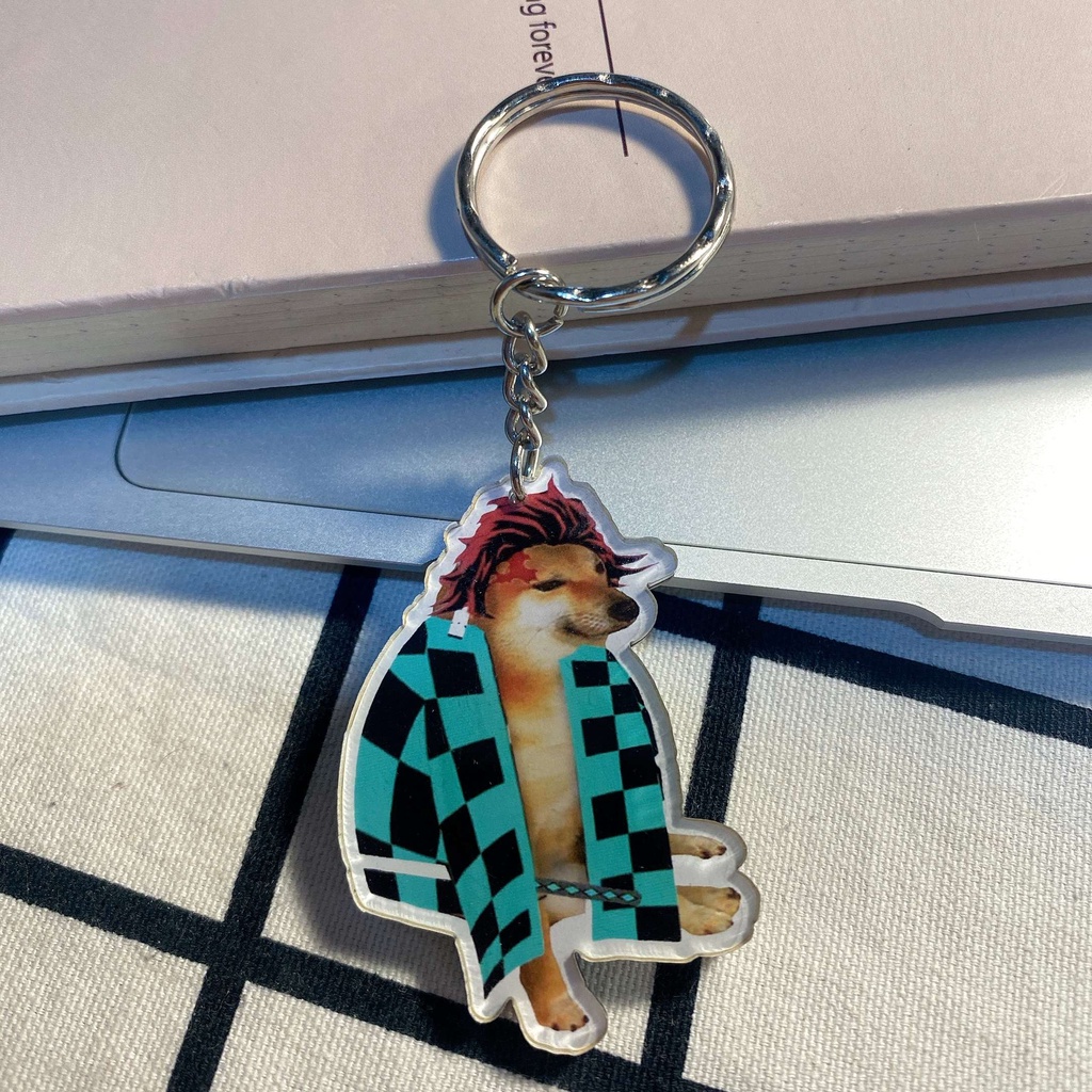 Móc khóa cheems meme shiba inu phong cách hài hước nhiều nhân vật treo ...