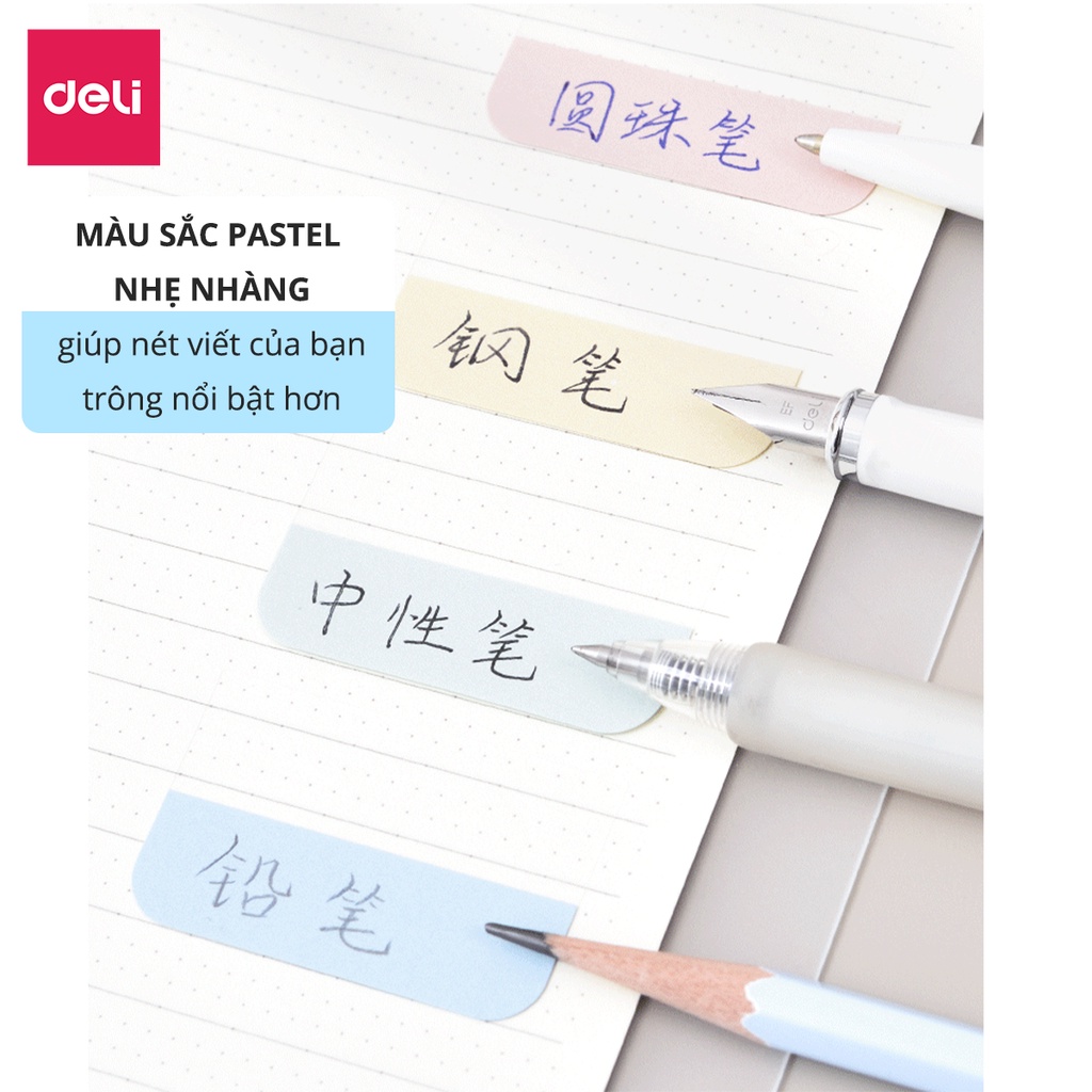 Giấy Note Deli - Giấy Ghi Chú Đánh Dấu Trang 50/80/160 chiếc - Giấy ...
