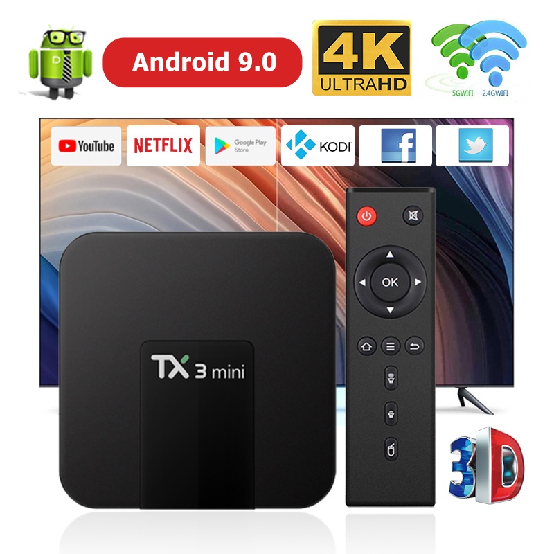 Hộp tv box Thông Minh TX3 Mini android 9.0 Tx3mini 4+32g 4k Cao Cấp Cho ...