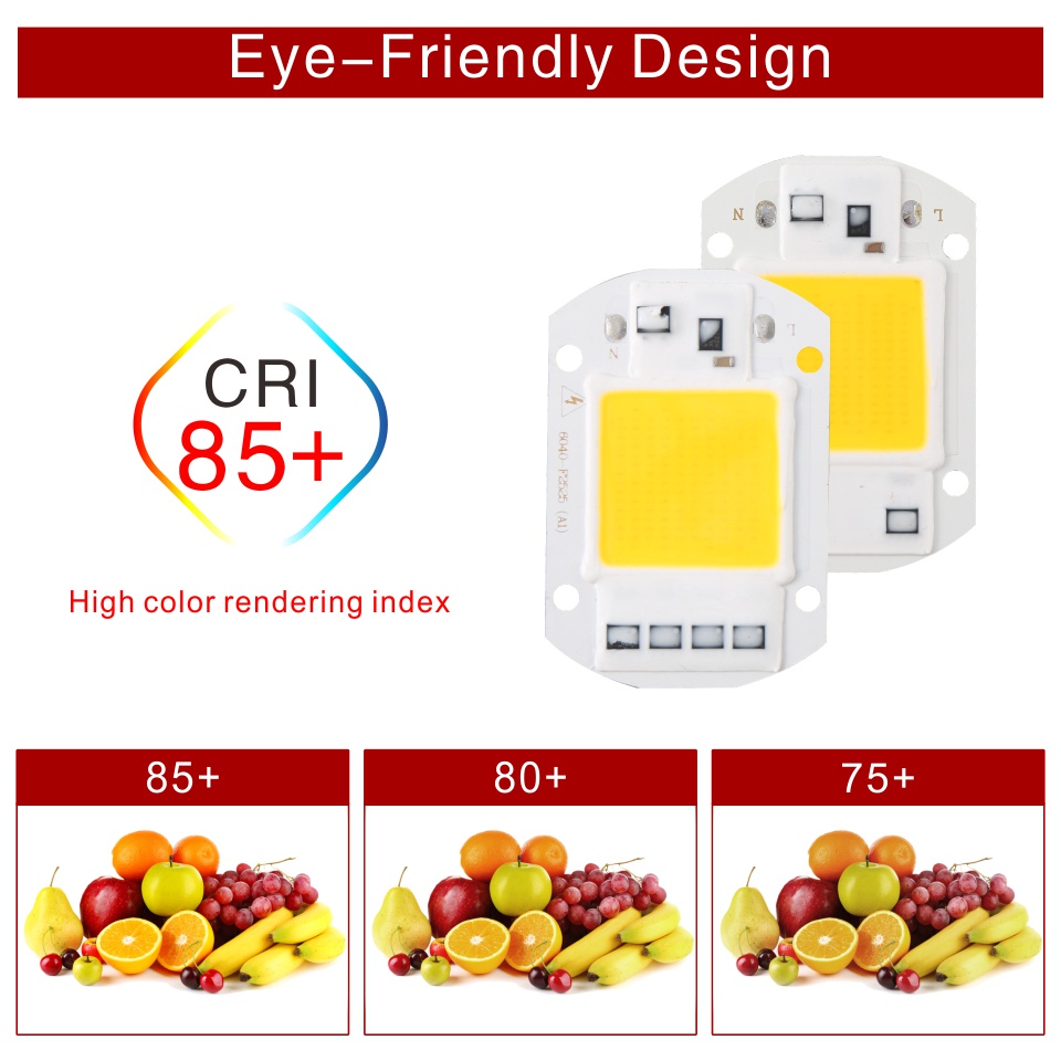 Chip Đèn LED COB 10W 20W 30W 50W 110V 220V Thông Minh Ánh Sáng Cao | Shopee Việt Nam
