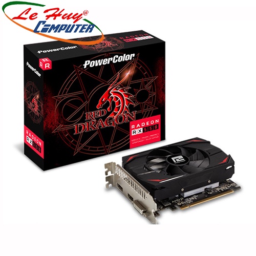 Card Màn Hình VGA PowerColor Radeon RX550 2G GDDR5 Red Dragon (AXRX 550 ...