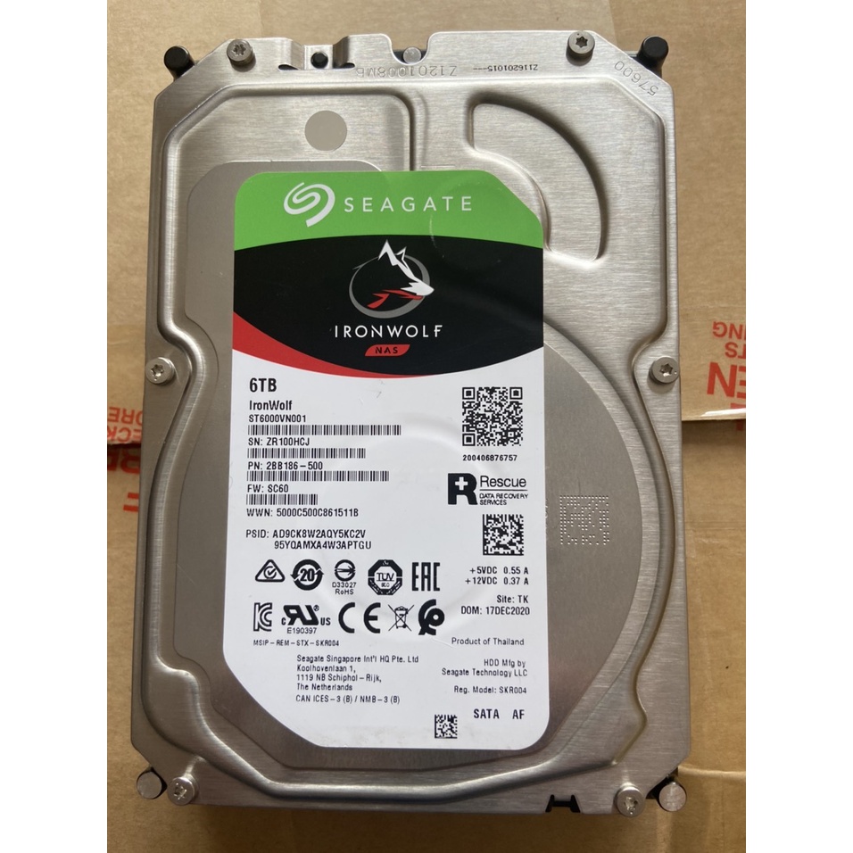 Ổ cứng chuyên dụng cho NAS Seagate Ironwolf 6Tb chính hãng | Shopee ...