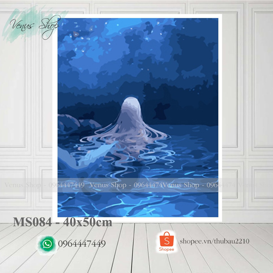 MS084 - Đã căng khung - DIY Tranh sơn dầu số hóa tô màu | Shopee Việt Nam