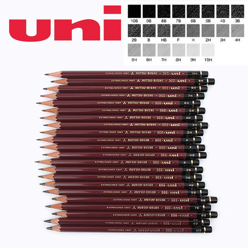 Bút Chì Gỗ Uni Mitsubishi Hi-Uni Bút Chì Nhật Bản (H - B - F - HB) | Shopee Việt Nam