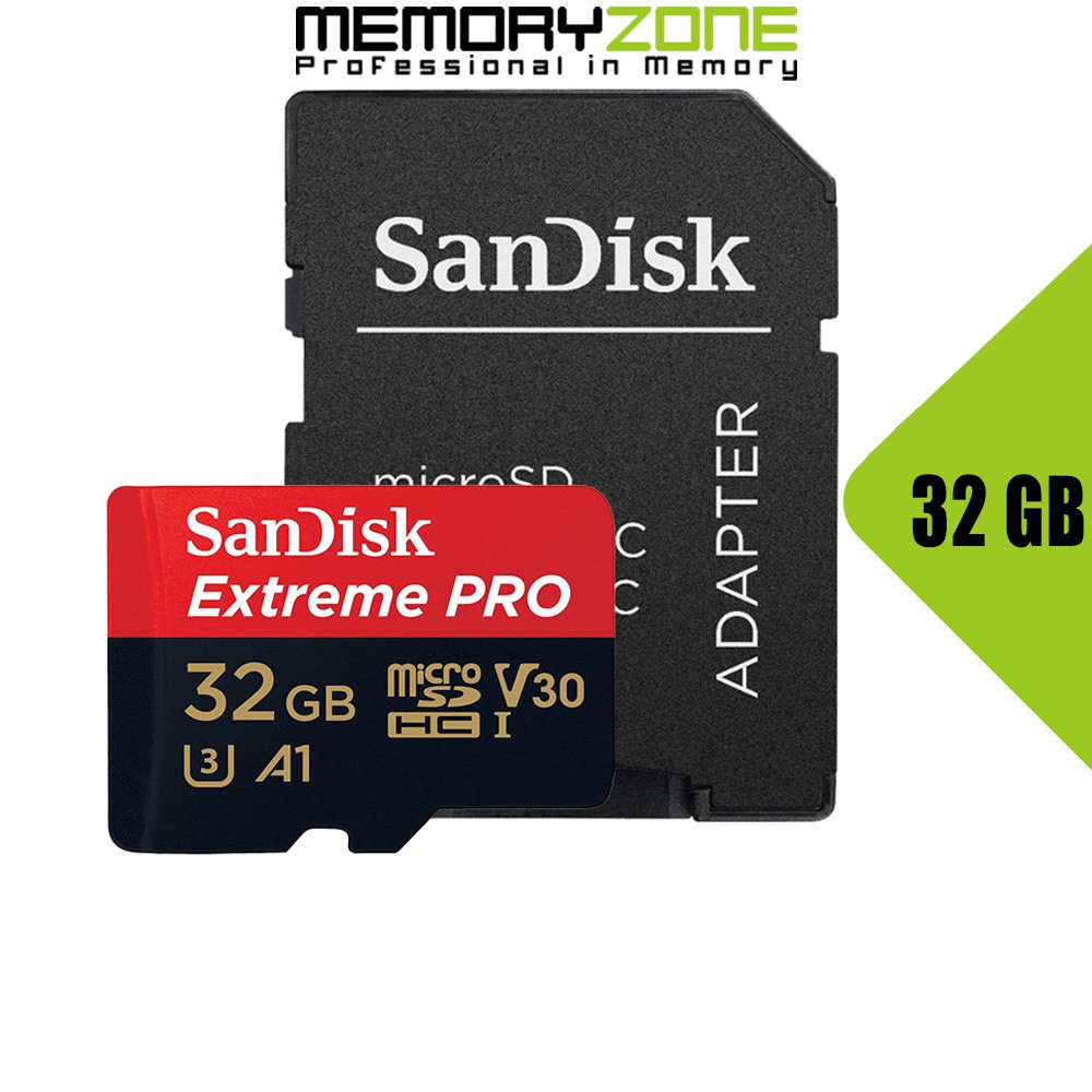 Thẻ Nhớ MicroSDHC SanDisk Extreme Pro V30 A1 667x 32GB 100MB/s SDSQXCG-032G-GN6MA | Shopee Việt Nam