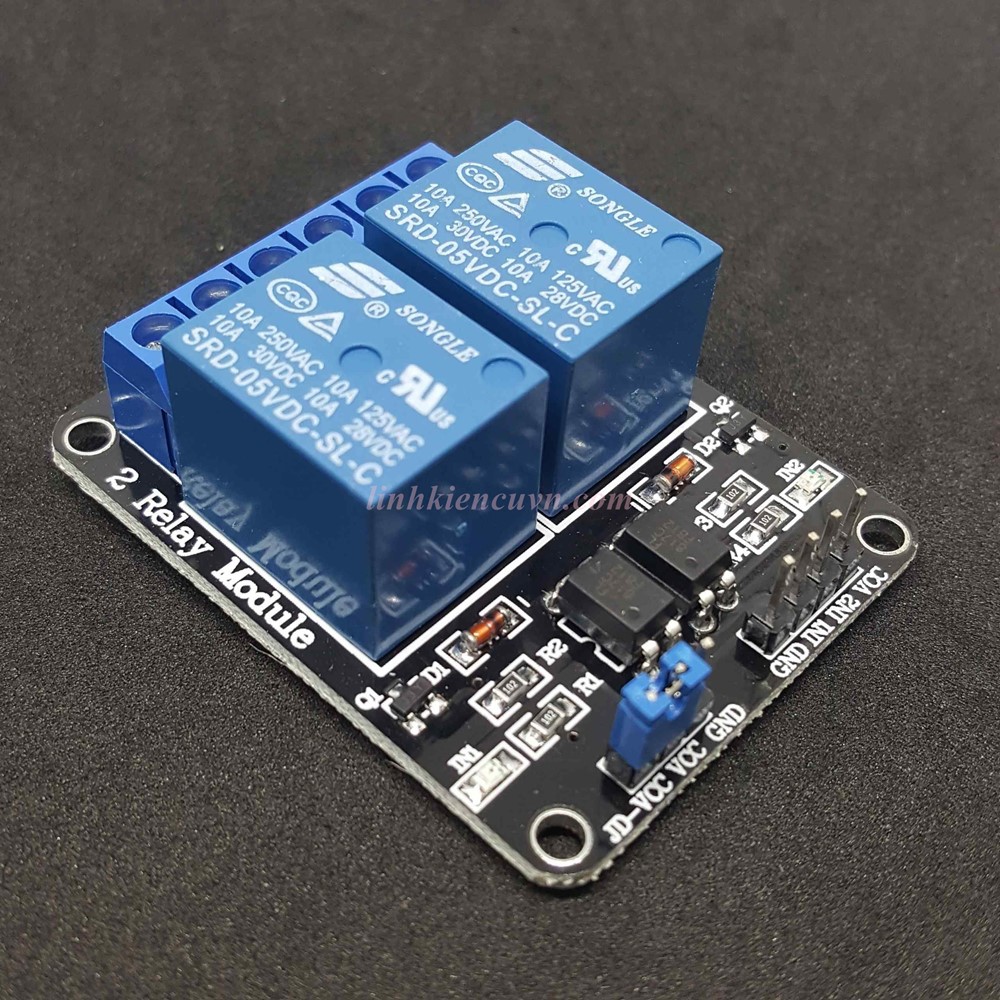 Module relay 5V 220V/10A 2 kênh điều khiển 5V | Shopee Việt Nam