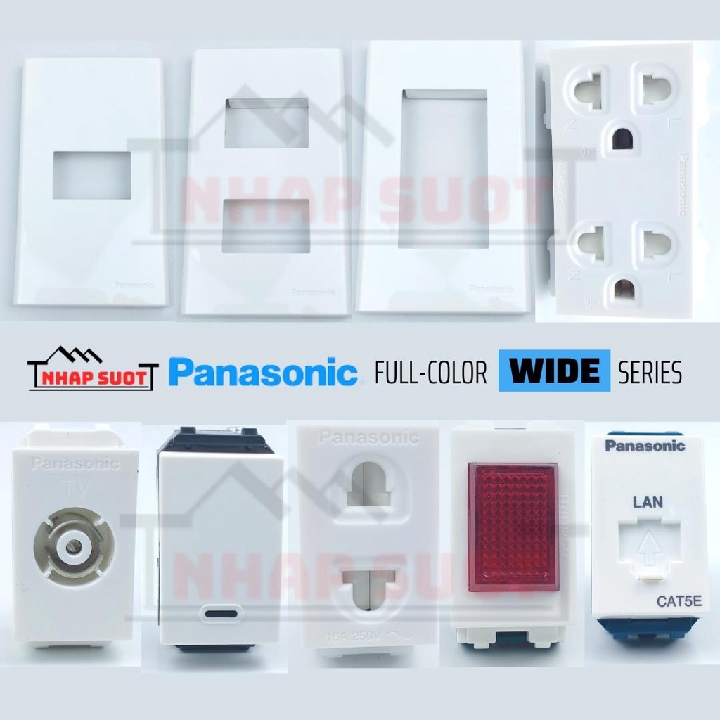 Thiết Bị Mặt Hạt Công Tắc Ổ Cắm PANASONIC Wide Series | Shopee Việt Nam