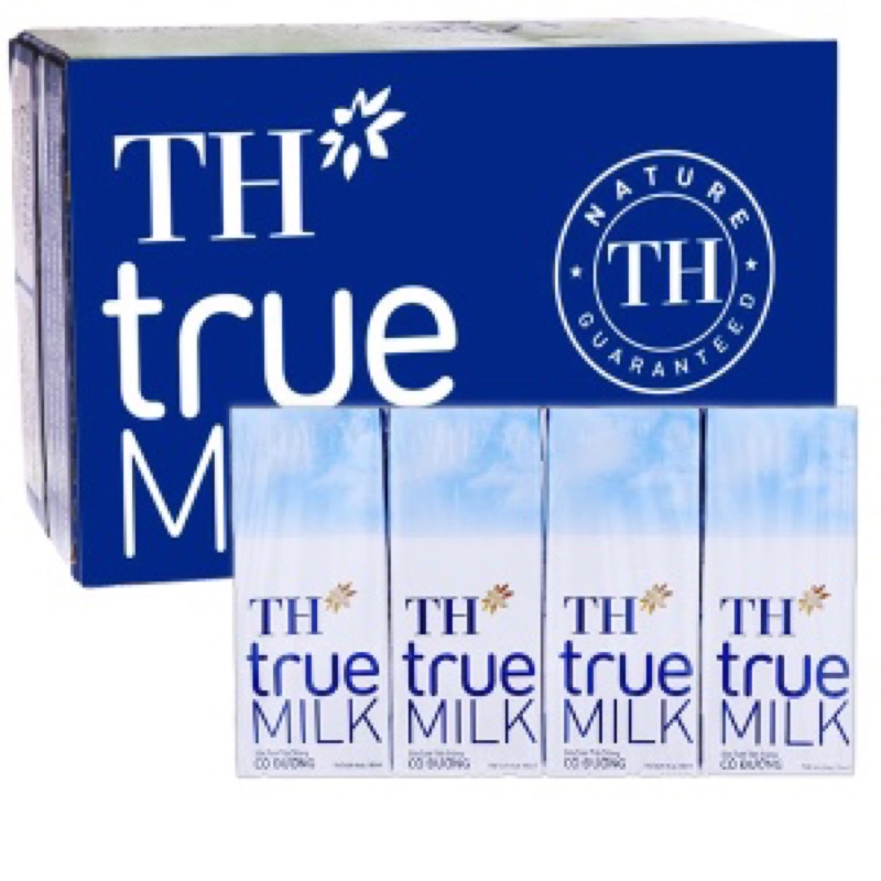 Thùng 48 hộp sữa tươi TH TRUEMILK có đường 180ml | Shopee Việt Nam