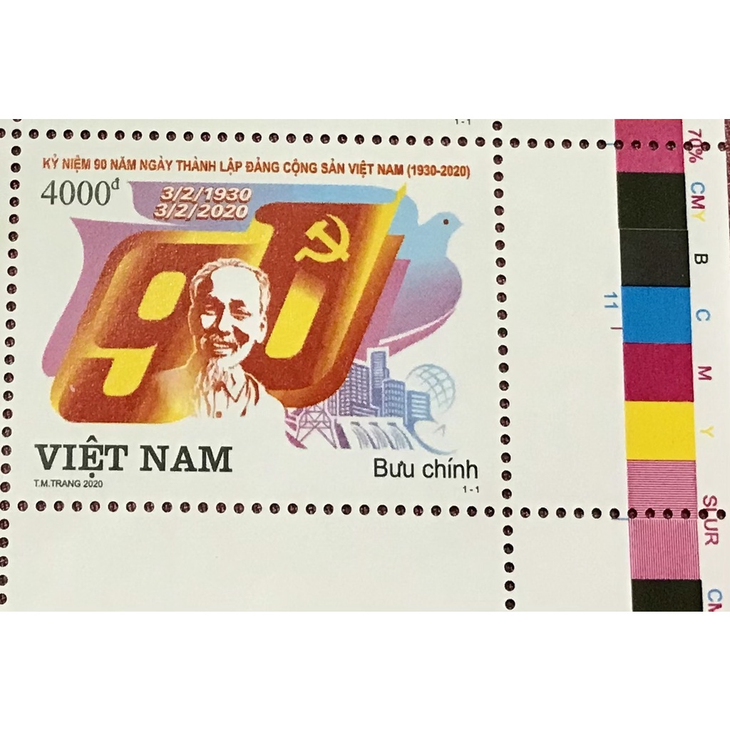 TEM SƯU TẬP - KỶ NIỆM 90 NĂM THÀNH LẬP ĐẢNG CỘNG SẢN VIỆT NAM | Shopee ...